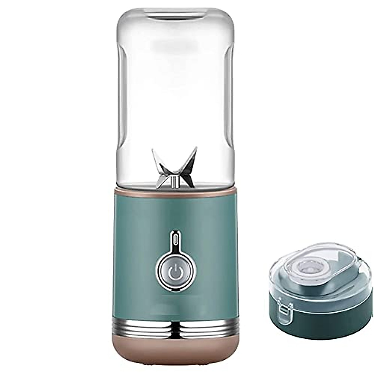 MXJCC Portable Blender, Personal Blender, Small Blender for Shakes and Smoothies, USB Rechargeable with 4 Blades.