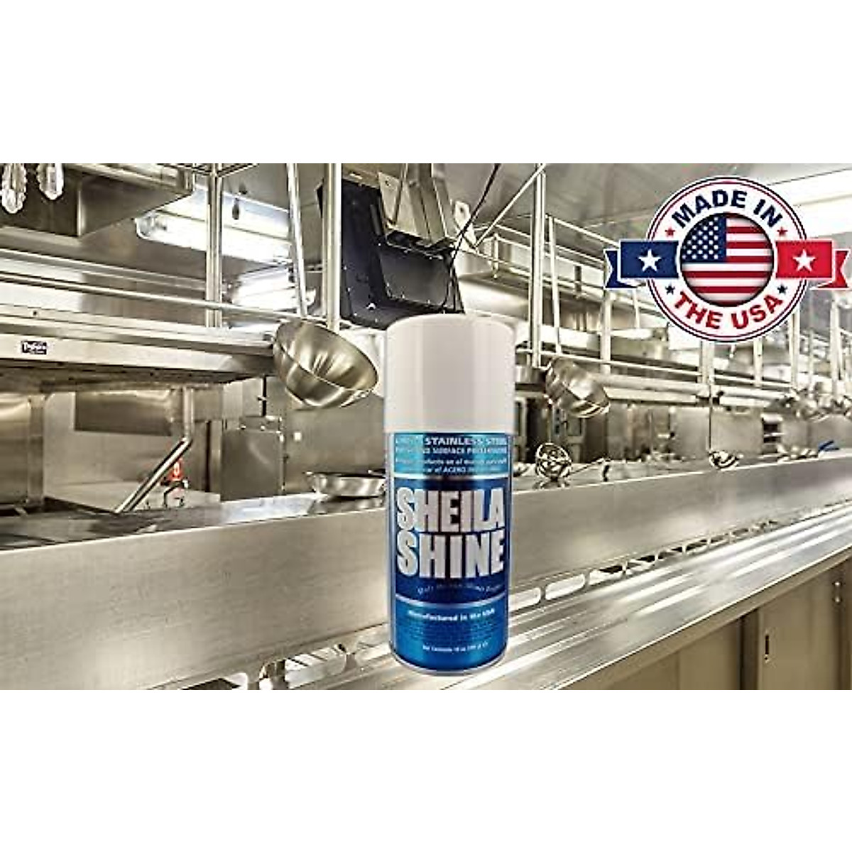 Sheila Shine 10 oz Aerosol, Stainless Steel Cleaner and Polish, 10 oz.