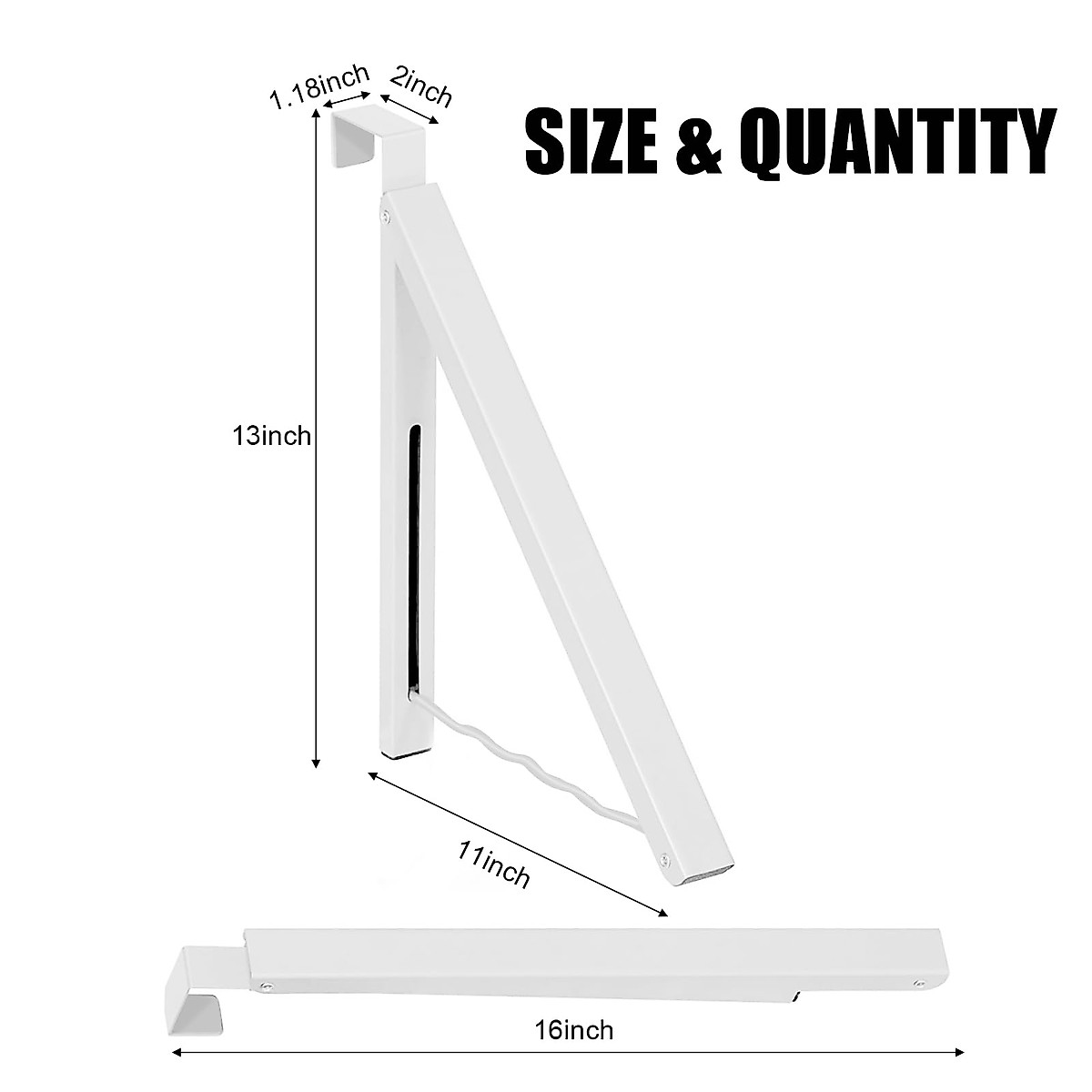 NEEGLEN Foldable Over Door Hanger - Over The Door Clothes Drying Rack - Space-Saving Over Door Organizer for Travel Bathrooms,Dorm Rooms Coat Towel Rack-1Pack