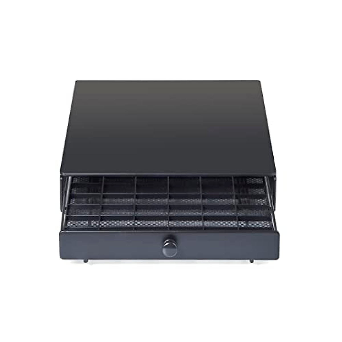 Nifty Large Nespresso Original Line Capsule Drawer – Black, 60 Capsule Pod Pack Holder, Non-Rolling Sliding Drawer, Under Coffee Storage Solution, Office or Home Kitchen Coffee Bar Organizer