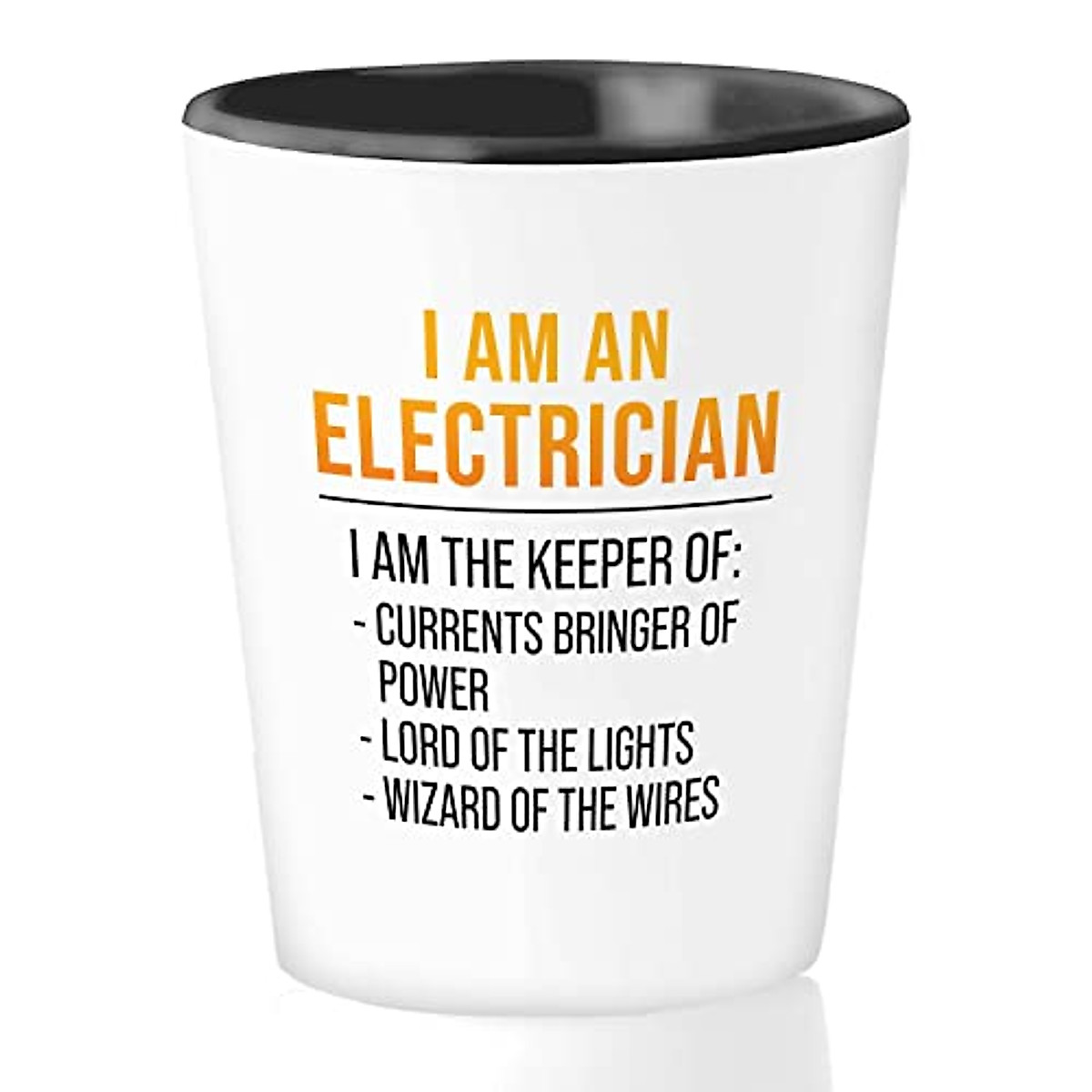 Bubble Hugs Electrician Shot Glass 1.5oz - Because Engineers - Electrical Engineer Technician Lineman Proffesional Electrician Graduation Student Electricity Funny Man Hillarious Husband