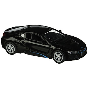 KiNSMART BMW i8 Black 5" 1:36 Scale Die Cast Metal Model Toy Car w/Pullback Action