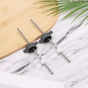 2pcs Bathroom Sink Pivot Rod for Moen 11985, Premium Metal and Plastic Ball Rod Replacement for 50/50 Lavatory Pop Up Center Sink Drain Stopper Assembly Compatible with Moen 11985