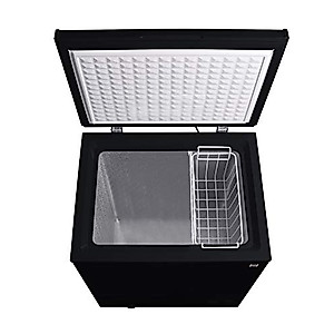 RCA RFRF510-BLACK Chest Freezer, Up to 141 L, 5.3 Cu. Ft. Capacity, Black