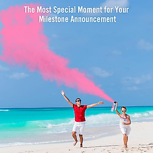 Gender Reveal Fire Extinguisher, Pink Gender Reveal Decor, Baby Girl Reveal Party Supplies 100% Biodegragable for Gender Reveal Decorations（2 Pack）