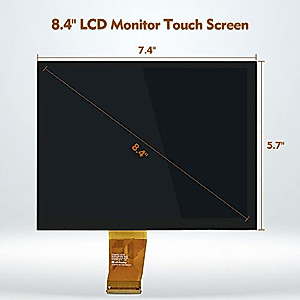 Replacement 8.4" Uconnect 4C UAQ LCD Monitor Touch-Screen, Compatible with 2017-2021 Je-e-p Chrysler Dodg-e Ram LA084X01-SL01 LA084X01SL02(Digitizer Included)