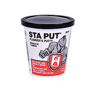 Hercules 14 oz. Superior Grade, 14 Ounce, Tan Oatey 25101 Sta Put 14-Ounce Plumbers Putty, Color