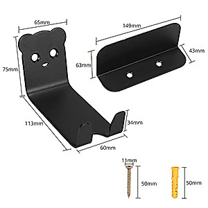 EYPINS Bike Wall Mount Set,Bicycle Storage Rack,Indoor Bike Storage,1Set Bike Hanger Bicycle Wall Mounts,Cycling Pedal Storage Stand,Horizontal Wall Mount Bike Rack