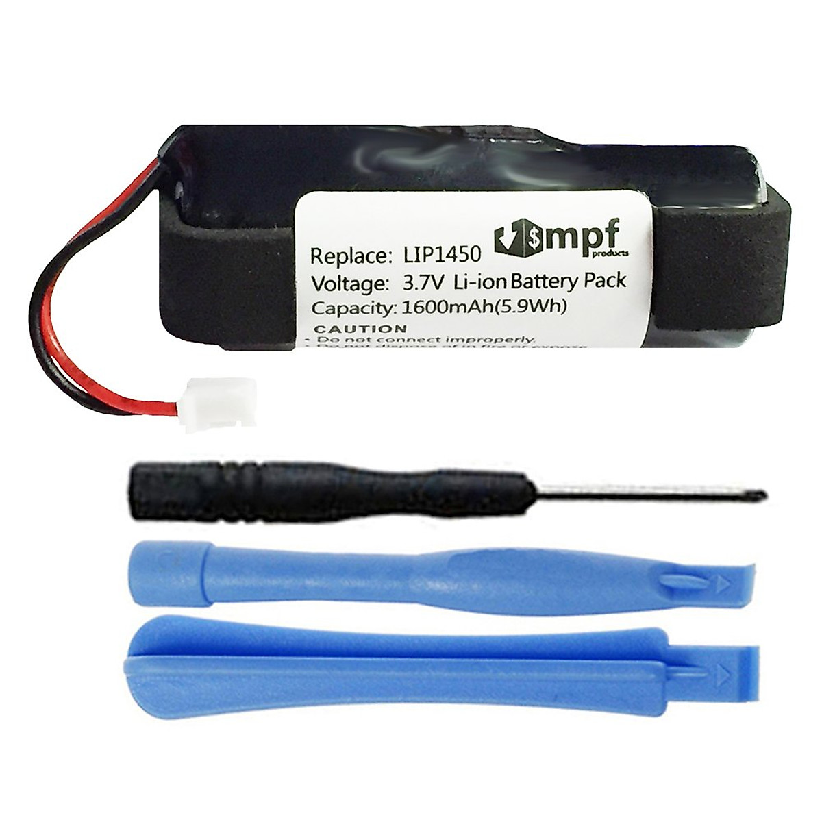 MPF Products 1600mAh Extended LIS1441, LIP1450 Battery Replacement Compatible with Sony PS3 Playstation 3 Move Motion Controller CECH-ZCM1E, CECH-ZCM1U