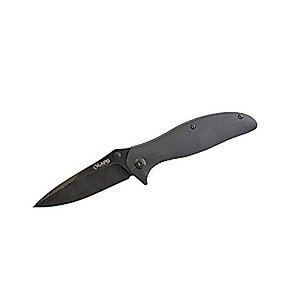 LA Police Gear TBFK S35VN Folding Pocket Knife, Best Knife for Gifts, Folding Pocket Clip Knife - Black