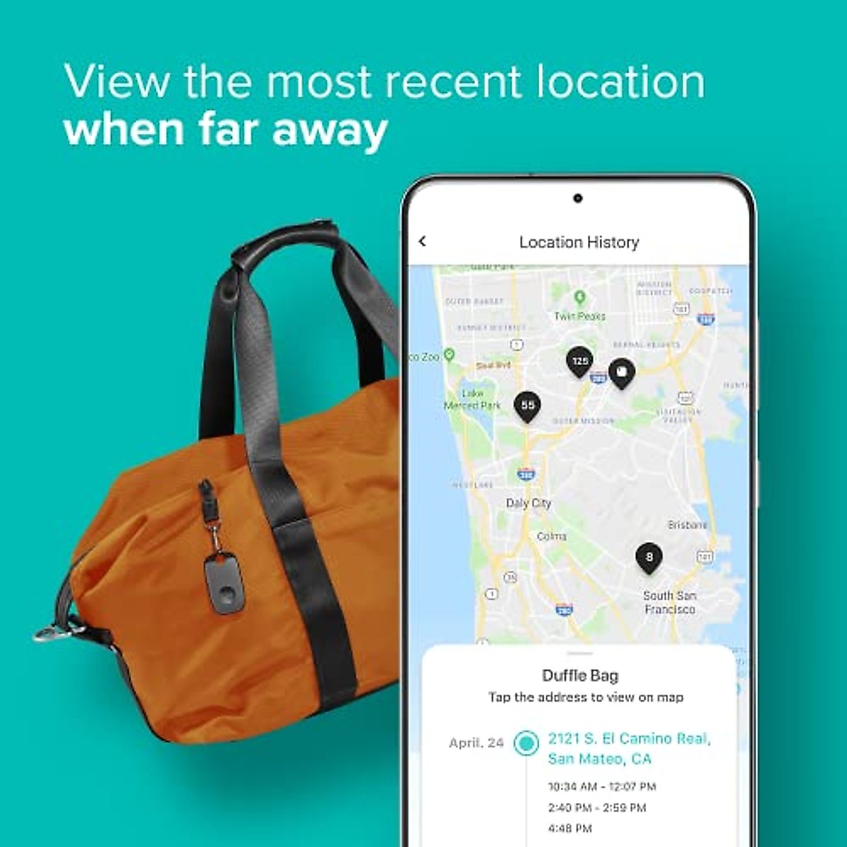 Tile Pro 1-Pack. Powerful Bluetooth Tracker, Keys Finder and Item Locator for Keys, Bags, and More; Up to 400 ft Range. Water-Resistant. Phone Finder. iOS and Android Compatible.