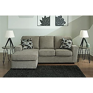 Signature Design by Ashley Cascilla Casual Sofa Chaise, Light Gray