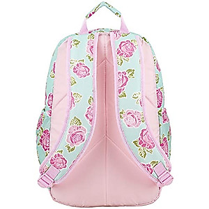Eastsport Everyday Classic Backpack with Interior Tech Sleeve, Rose Sand/Spring Floral Print