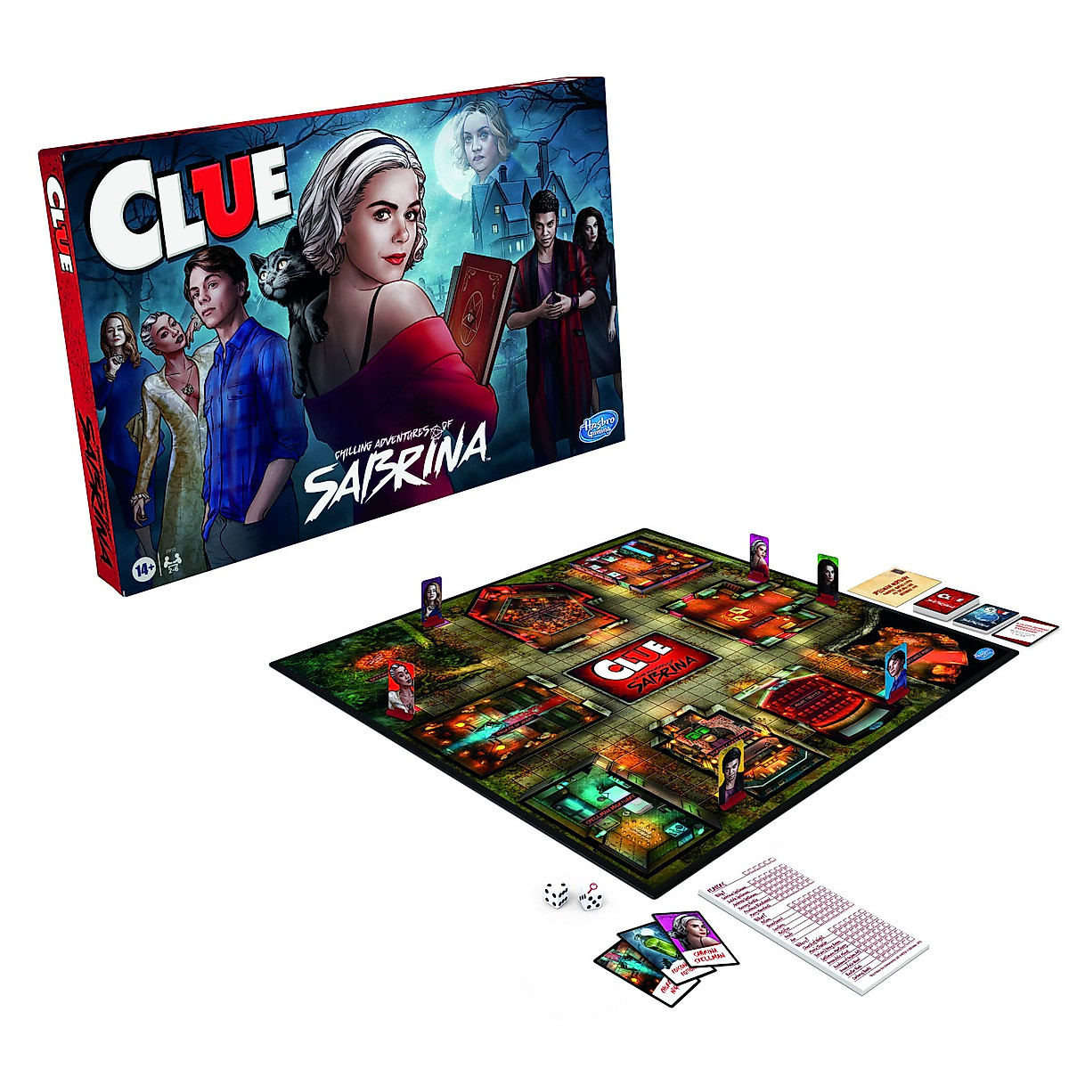 Hasbro Gaming Clue: Chilling Adventures of Sabrina Edition Board Game, Inspired by The Hit Series, Mystery Board Game for Kids Ages 14 and Up (Amazon Exclusive)