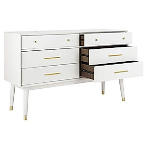 Safavieh Couture Home Madden Modern Retro White 6-drawer Dresser
