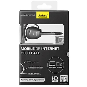 Jabra SUPREME UC Bluetooth Headset - Retail Packaging - Black