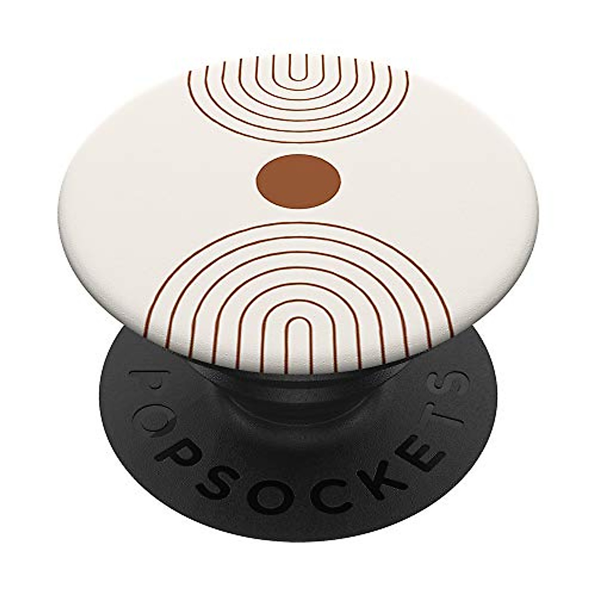 Minimal Abstract Line Art Pastel Brown Beige Pattern PopSockets Swappable PopGrip