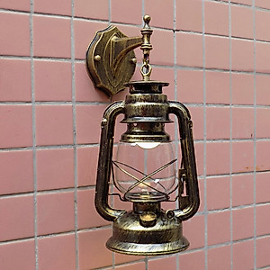 Lanterne Wall Sconces Retro Living Room Iron Lamp Lighting Single Head Kerosene Lamp Simple Garden Lights