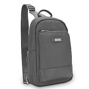 MELCOU Crossbody sling backpack for men waterproof shoulder sling bag for travelling hiking Multipurpose daypack chest bag for walking dog - black
