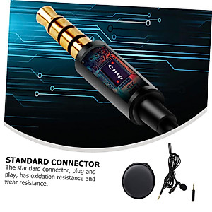 Vaguelly 3 Sets Lavalier Microphone Professional Clip on Microphone Mini Microphone USB Microphone Hands Microphone Lavalier Lapel Microphone