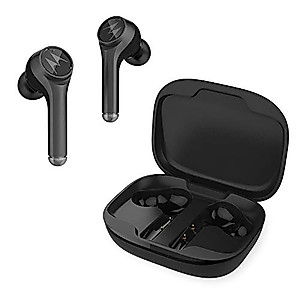 Motorola VerveBuds 800 True Wireless in-Ear Headphones - IPX4 Cordless Earbuds with Dual Noise-Cancelling Mic, Charging Case - Bluetooth 5.0 Headset Earpiece - 6H Playtime, Voice Assistant Compatible