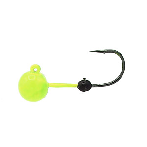 Soft-Lock Tungsten Jig Head (Chartreuse, 1/16oz - Hook #6)