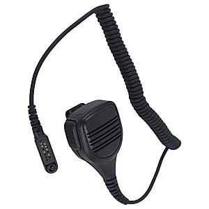 Pdflie Walkie Talkie Speaker Microphone Hand Shoulder Mic with 3.5mm Audio Jack Reinforced Cable for Hytera Two Way Radio pd602i pd682i pd662i hp602 hp682 bd519 bd6302 pd680 x1pi x1ei