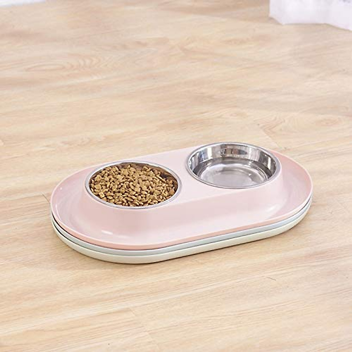 FUUIE Bowls for Food and Water Dog Feeder Drinking Bowls for Dogs Cats Pet Food Bowl (Color : Sky Blue)