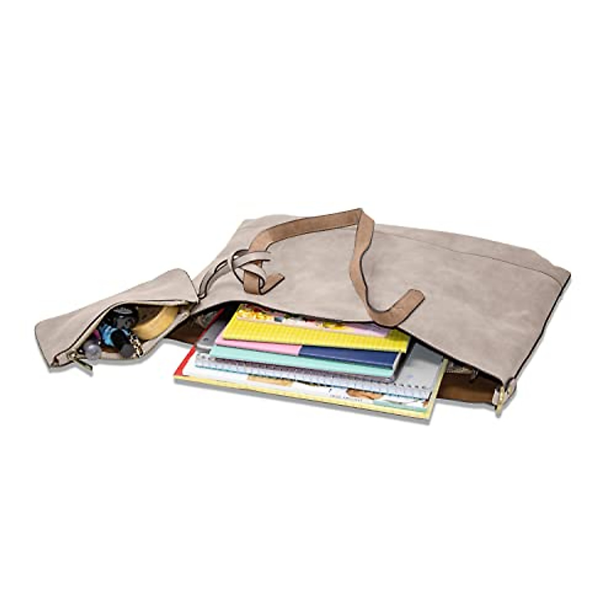 joy susan Women's Brushed 3in1 Tote Bucket Handbag