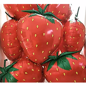 Strawberry Balloons Arch Kit 140pcs Strawberry Birthday Party Decorations Pink Green and Strawberry Balloon for Baby Shower Sweet Berry First Birthday Decoration