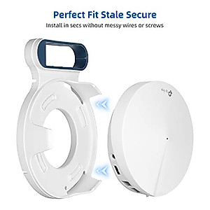 STANSTAR Wall Mount for TP-Link Deco M9 Plus Home Mesh WiFi System, Sturdy Brackets, Easy Moved, Space Saving,without Messy Wires and Screws(2 Pack)