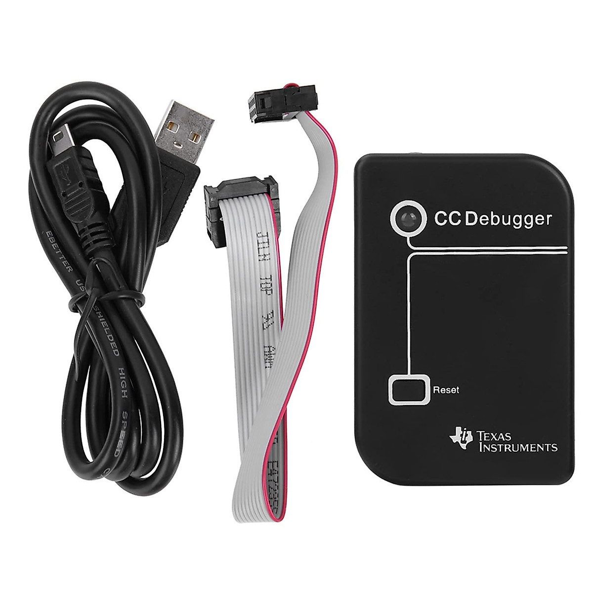 YWBL-WH CC Debugger USB Cable Debugger Simulation Programmed Chips 10 Pin Wiring System on Chips