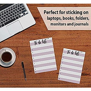 Small to-Do List Notepad, Large Sticky Notes, Lilac, 50 Pages, 4x6" by DAILY RITMO