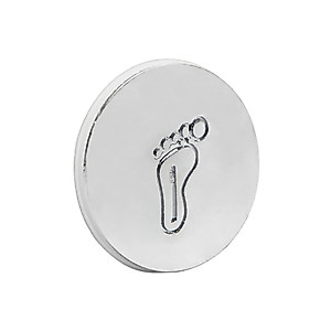 Yinpecly Metal Basin Sink Drain Stopper Zinc Alloy with Rubber 1.65 Diameter Silver Pop Up Push Button Drain Plug Anti-Clogging for Bathtub and Bathroom Kitchen Sink 1pcs