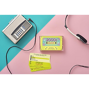 Ridley’s 2000s Music Trivia Card Game – Quiz Game for Adults and Kids – 2+ Players – Includes 40 Cards with Unique Questions – Fun Family Game – Makes a Great Gift