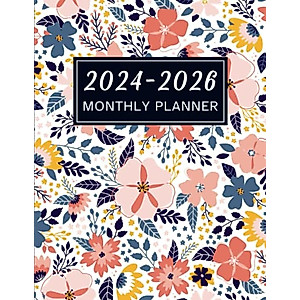 2024-2026 Monthly Planner: Three Year Appointment Notebook (January 2024 to December 2026)