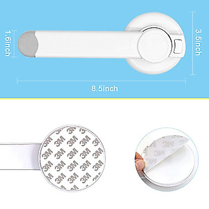 Child Proof Toilet Locks - 2 Pack Toilet Child Safety Lid Lock for Babyproof Toddlers Toilet Seat Lock for Kids Pets Dogs
