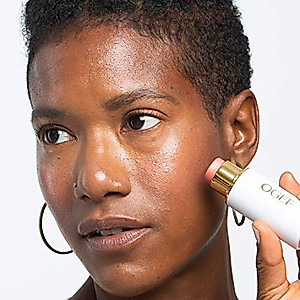 Ogee Sculpted Face Stick (CARNELIAN - SHEER LUMINOUS CORAL) Certified Organic Face Makeup - Multi-Use Cream Blush & Highlighter