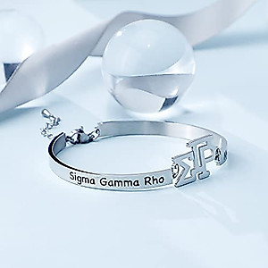 U-CHYTY Sigma Gamma Rho Sorority Bracelet 1922 Sorority Paraphernalia Bracelet Greek Sorority Jewelry for Women(CBR)