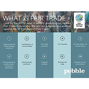 Pebble Fair Trade Handmade Crochet Cotton Farm Animal - Mallard Duck Rattle, 6-inch Length