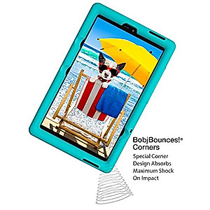 BobjGear Bobj Rugged Tablet Case for Lenovo Tab M8 HD TB-8505FS, TB-8505XS and 3rd Gen TB-8506FS, TB-8506XS Kid Friendly (Terrific Turquoise)