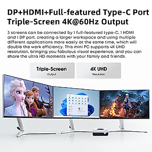 CHUWI LarkBox X Mini PC, AMD Ryzen 7 3750U, 8GB RAM, 256GB SSD, Vega 1 Graphics, Dual 2.5Gbps USB 3.0 Ports, Windows 11