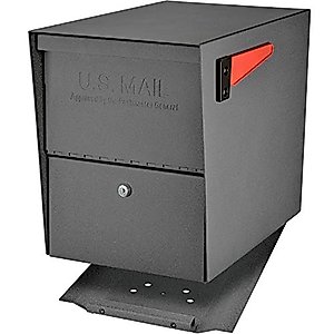 Mail Boss 7205 Package Master Curbside Locking Security Mailbox | Granite 21.5 x 12 x 16.5 inches