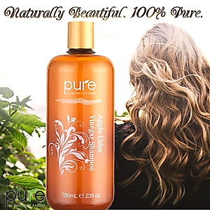 Apple Cider Vinegar 2 in 1 Shampoo and Conditioner Set. ACV Hair Shampoo for Damaged Hair. Apple Cider Vinegar Shampoo & Conditioner for Dandruff. Sulfate Free Apple Cider Shampoo Conditioner Combo