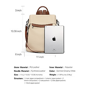 Telena Travel Toiletry Bag for Women and Backpack Purse