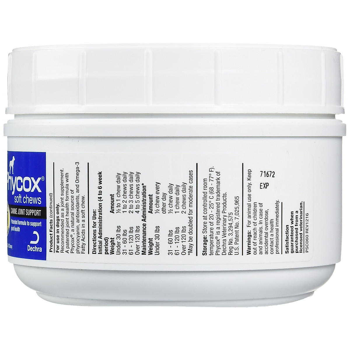 Phycox Canine Joint Support Soft Chews, 60 Count