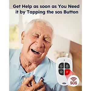tolviviov Door Alarm System, Beta DIY Smart Home Alarm Security System 12 Pieces-Kit (Alarm Siren, Door Window Sensors, Remotes, Motion Sensor, Keypad), Work with Alexa, for House, Apartment