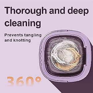 Portable Washing Machine, 9L Foldable Washing Machine and Spin Dryer with 3 Modes, Portable Washer for Small Items, Underwear, Baby Cloths for Apartments, Travel, Camping (Green)