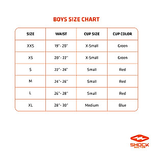 Shock Doctor Compression Shorts with Protective Bio-Flex Cup, Moisture Wicking Vented Protection, Youth Black