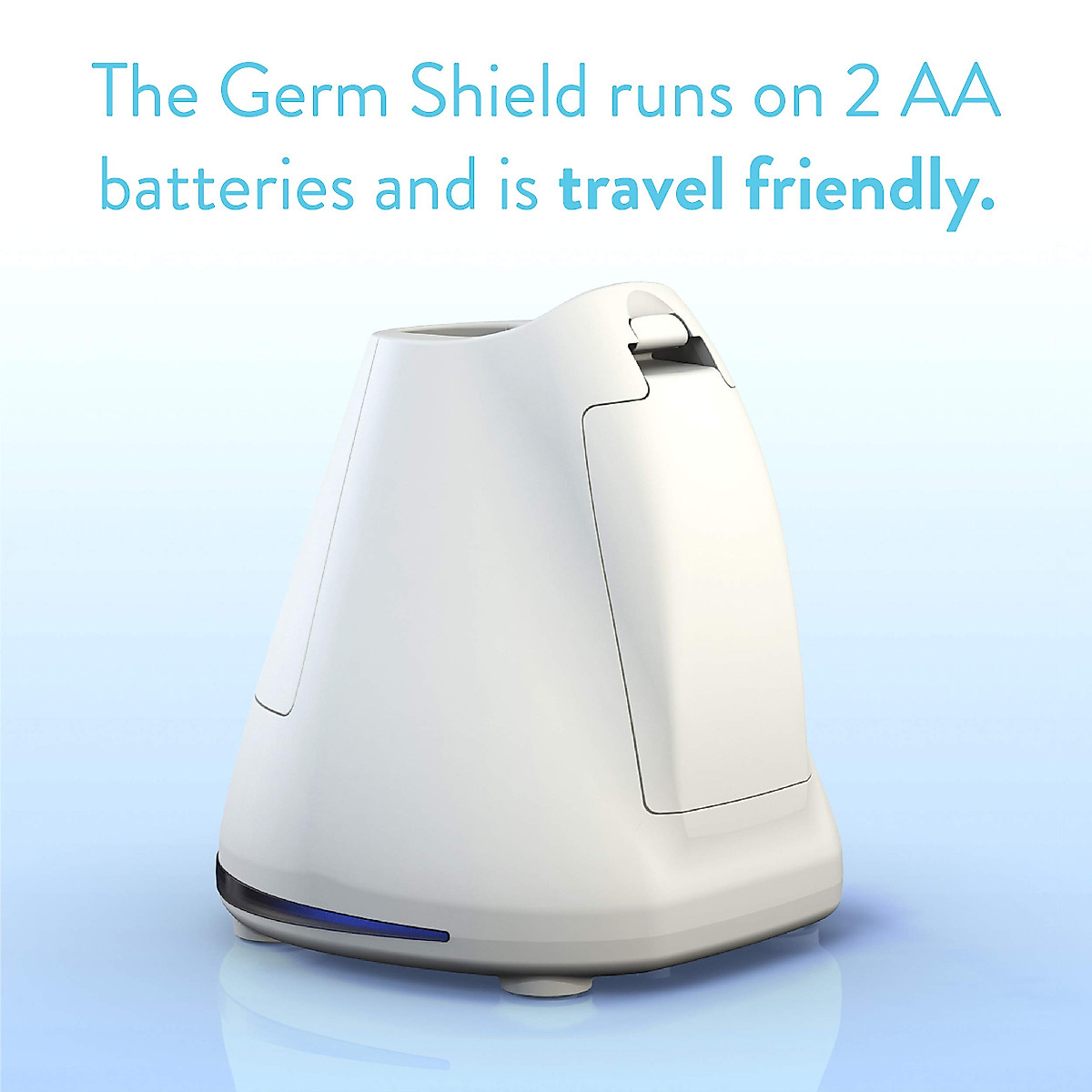 TAO Clean Germ Shield UV Toothbrush Sanitizer – Universal Cleaning Station that Accommodates all Manual and Electric Toothbrushes, Travel Friendly, Kills 99.9% of Germs